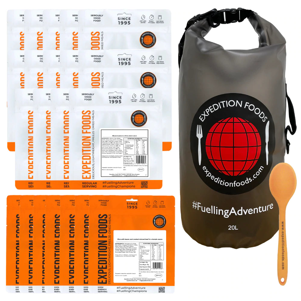 7 Day Meal Emergency Food Rations & Waterproof Bag - Expedition Foods ...